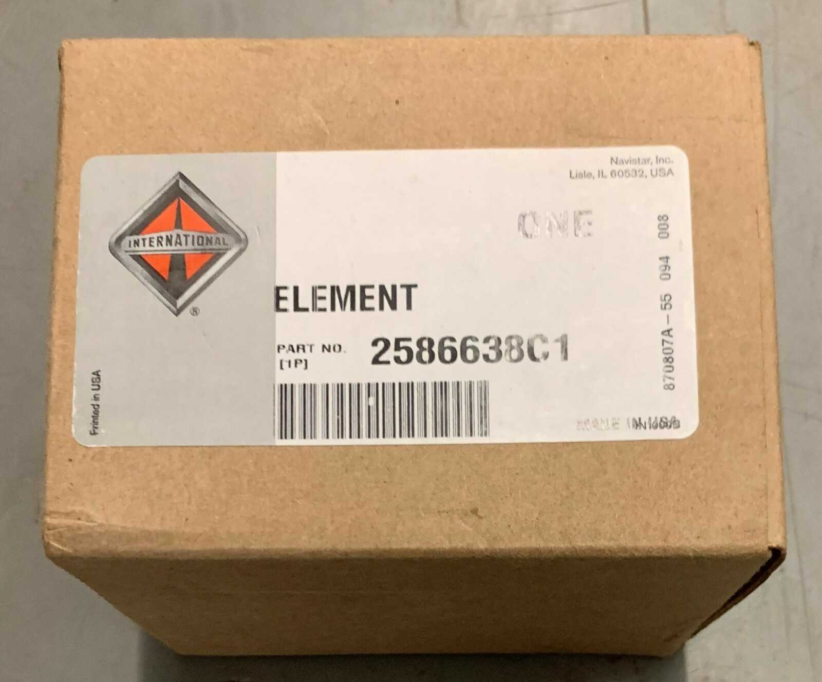 INTERNATIONAL TRUCK FILTER POWER STEERING RESERVOIR ELEMENT 2586638C1 ...