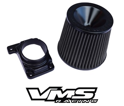 VMS RACING 3" AIR FILTER + MASS AIR FLOW SENSOR ADAPTER FOR MITSUBISHI ...