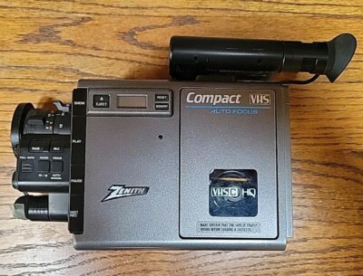 Vintage Zenith VM6200 Compact VHS Camcorder Camera with Extras UNTESTED ...