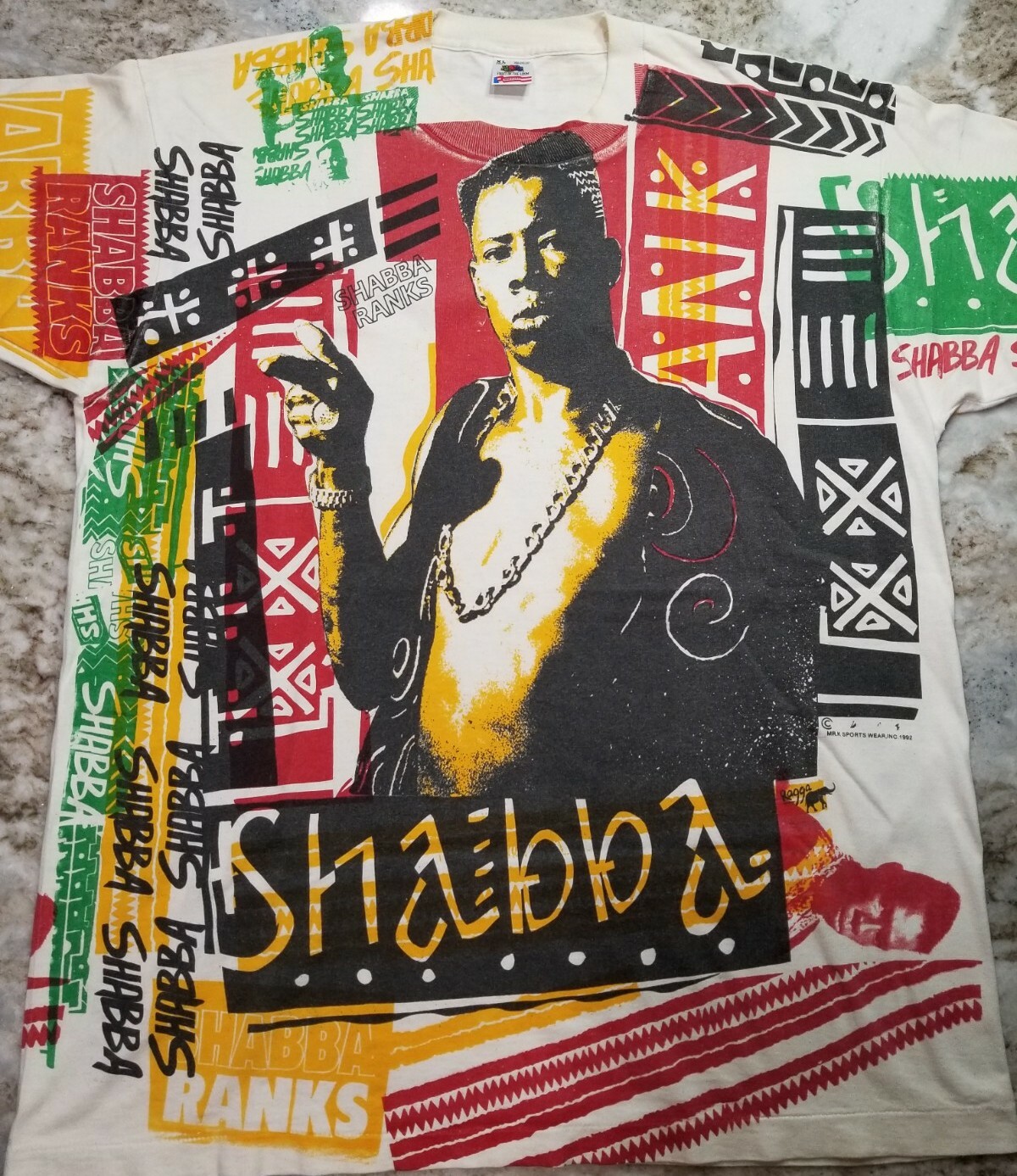 VINTAGE SHABBA RANKS EXTREME RARE EARLY 90s TOUR T-SH… - Gem