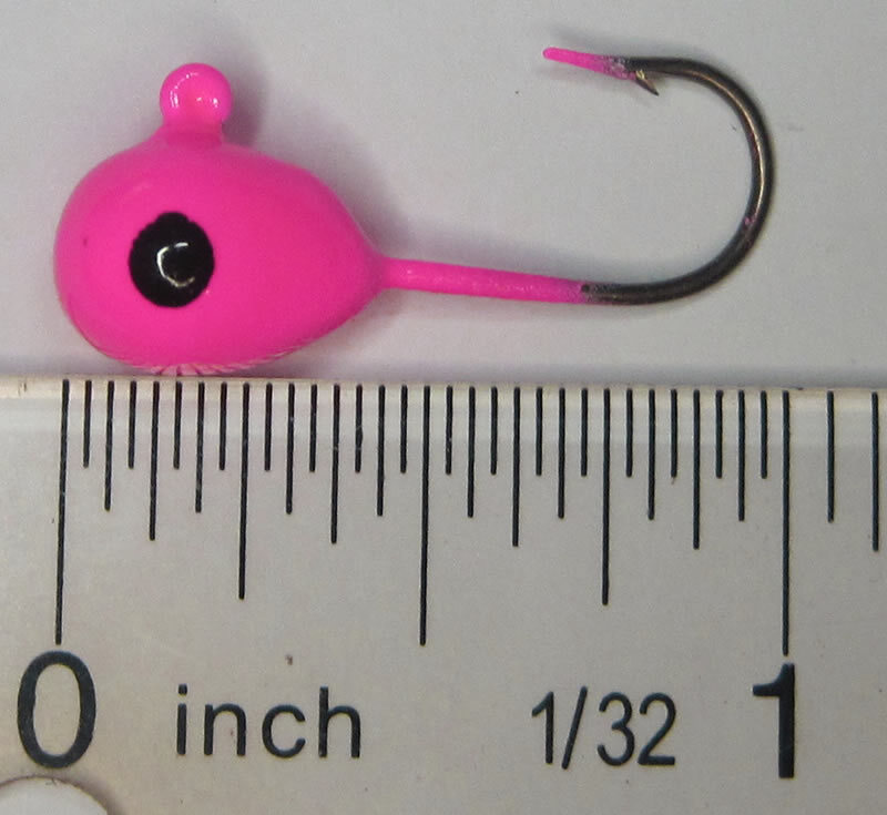 25 Floating Jig Heads 2 SIZES - PINK Walleye baits / rigs | eBay