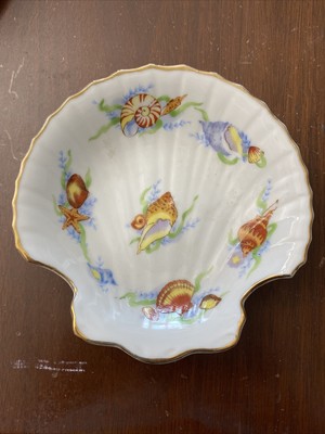 Ben Rickert Fine China Sea Shell Soap Dish, Scalloped Edge Design ...