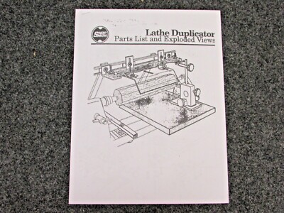 SHOPSMITH LATHE DUPLICATOR PARTS MANUAL w/ EXPLODED VIEWS | eBay