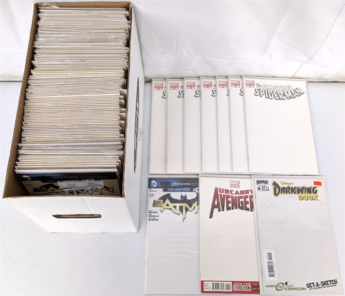 BLANK COVER VARIANTS Lot (121) Marvel DC Comics Amazing Spider-Man #648 ...