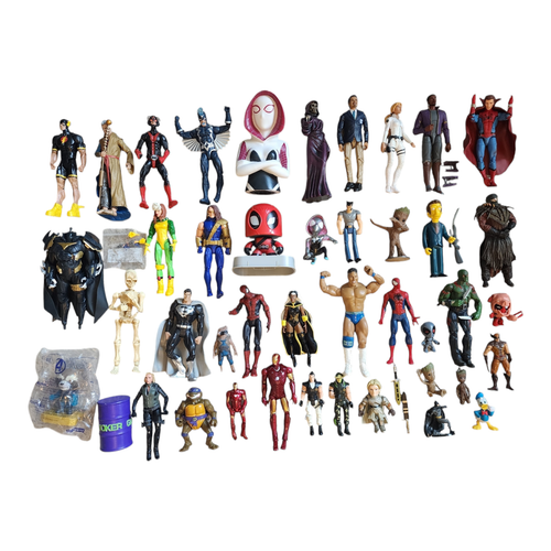 Huge Random Action Figure Lot Marvel & Others 40+ Figures Various ...