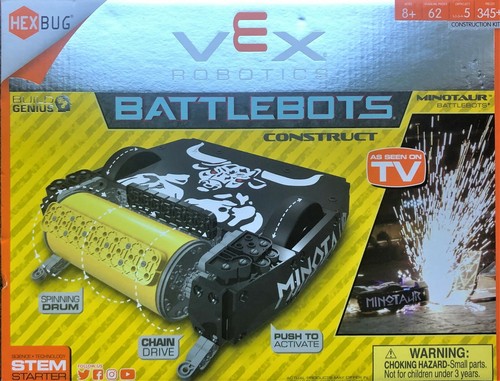 New HEXBUG VEX "ROBOTICS BATTLEBOTS" ~ Minotaur 345+ Piece Construction ...