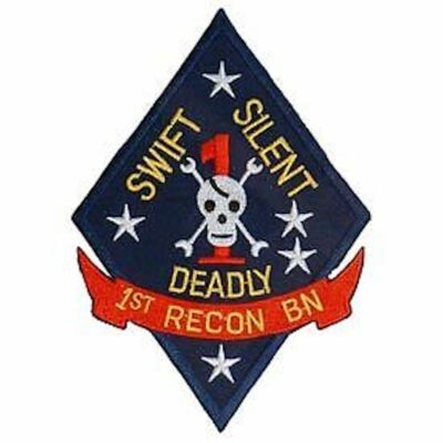 4" MARINE CORPS 1ST RECON SWIFT SILENT DEADLY SKULL PATCH | eBay
