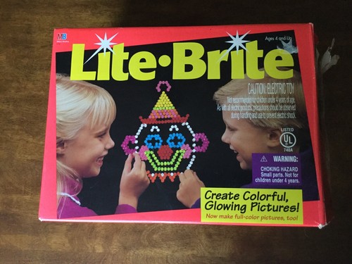 WORKING Vintage Lite Brite 1993 With 13 Peg Sheets and Directions ...