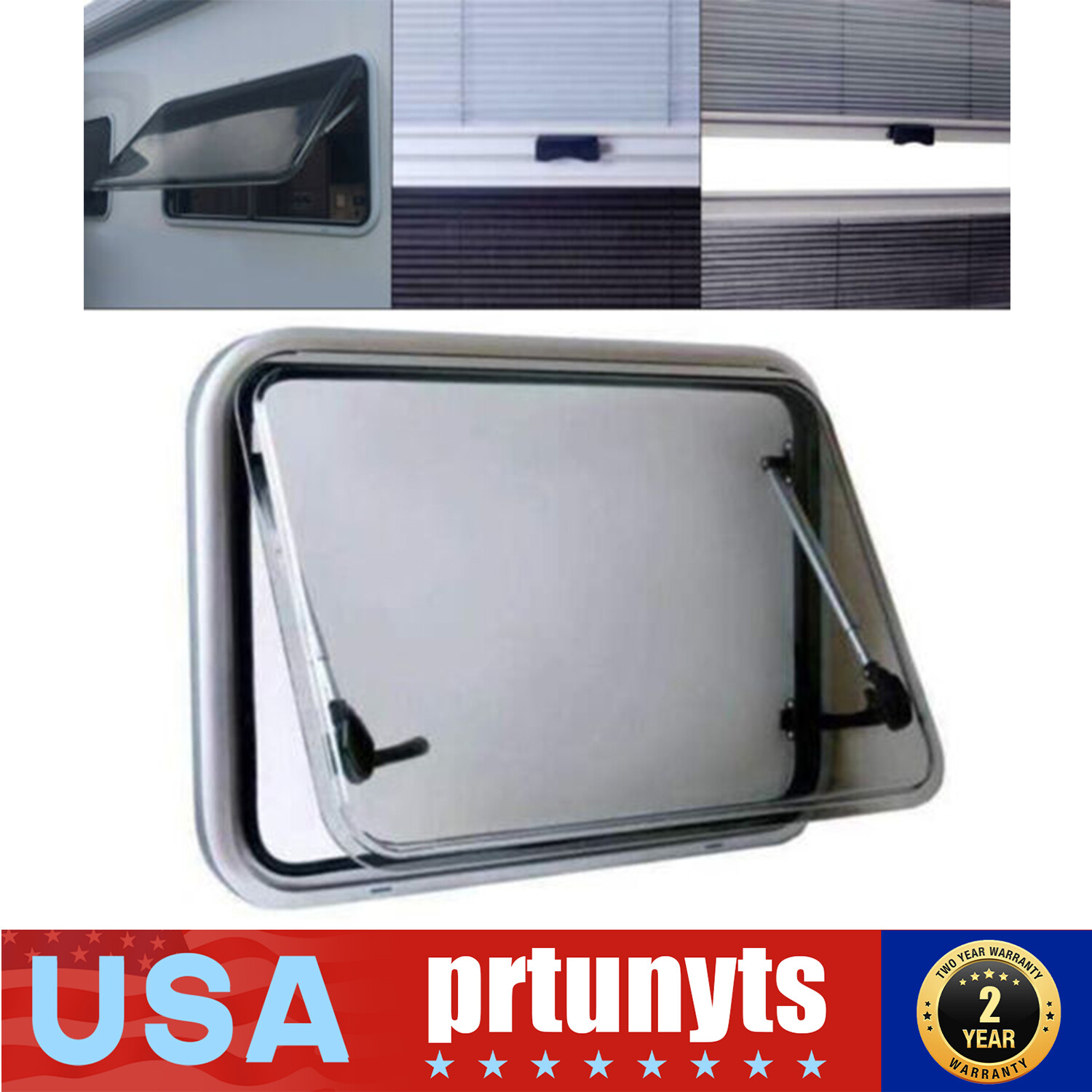 530mmx530mm Top-Hung Window Exit Emergency Camper Side Window With ...