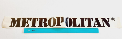 Metropolitan Sticker Autocollant Adhesive Vintage 80S Original | eBay
