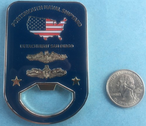 US NAVY CHALLENGE COIN - PORTSMOUTH NAVAL SHIPYARD - DETACHMENT SAN ...