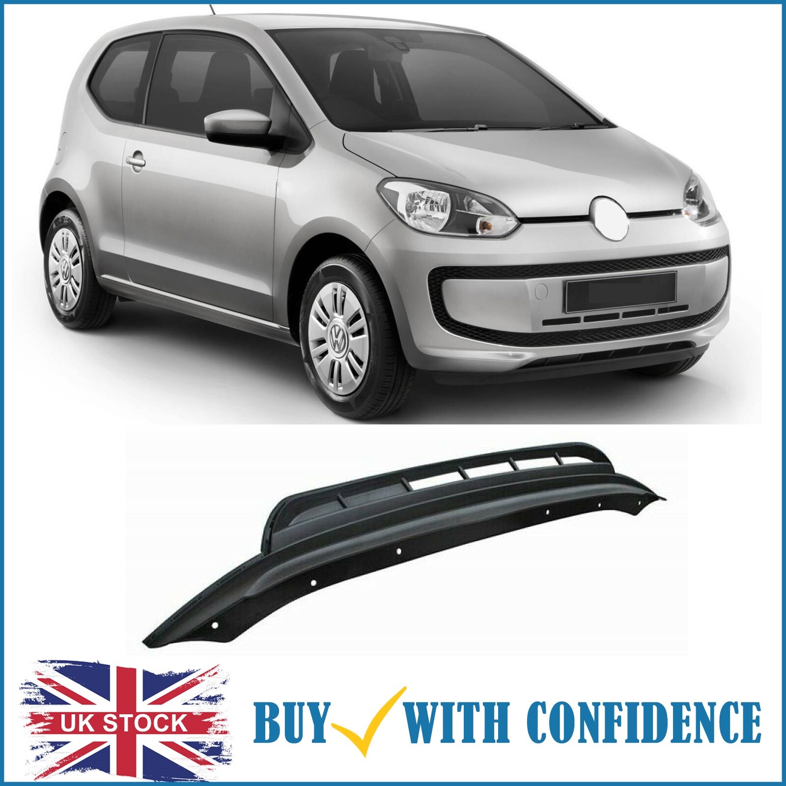 VW Up Front Bumper Spoiler 2012-2016 UK Stock | eBay