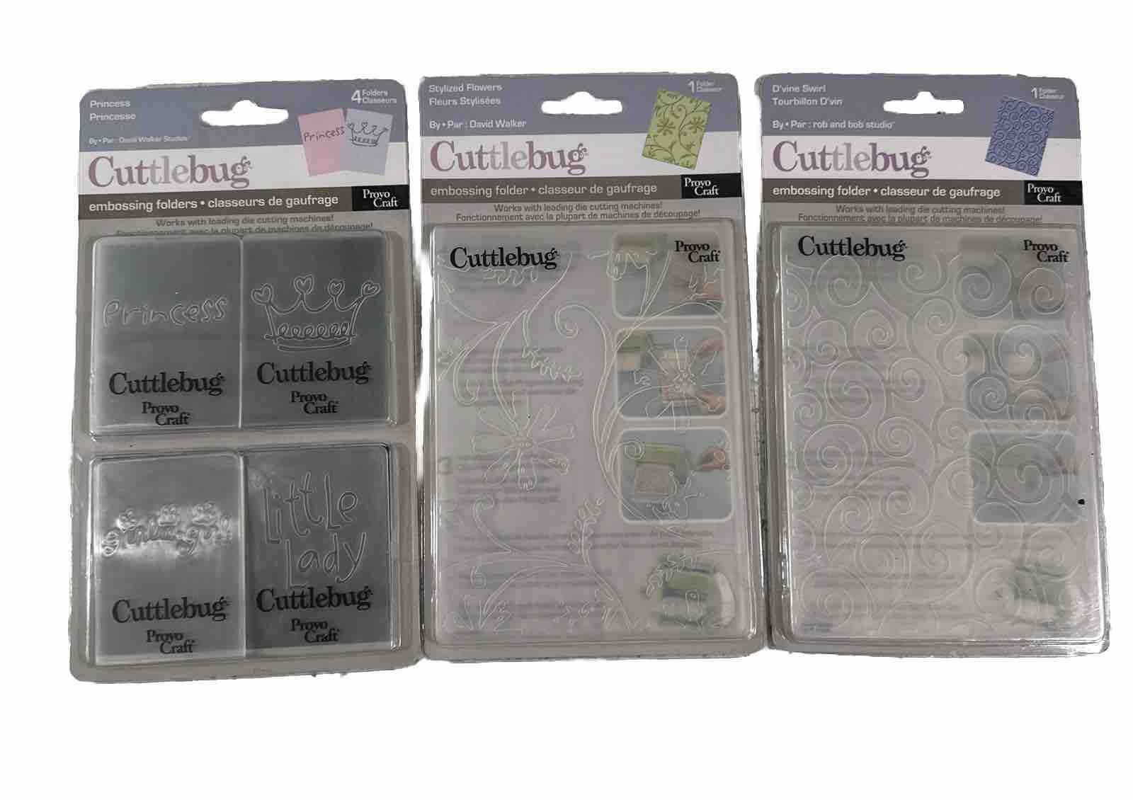 Provo Craft Cuttlebug Embossing Folders: Princess Stylized Flowers D ...