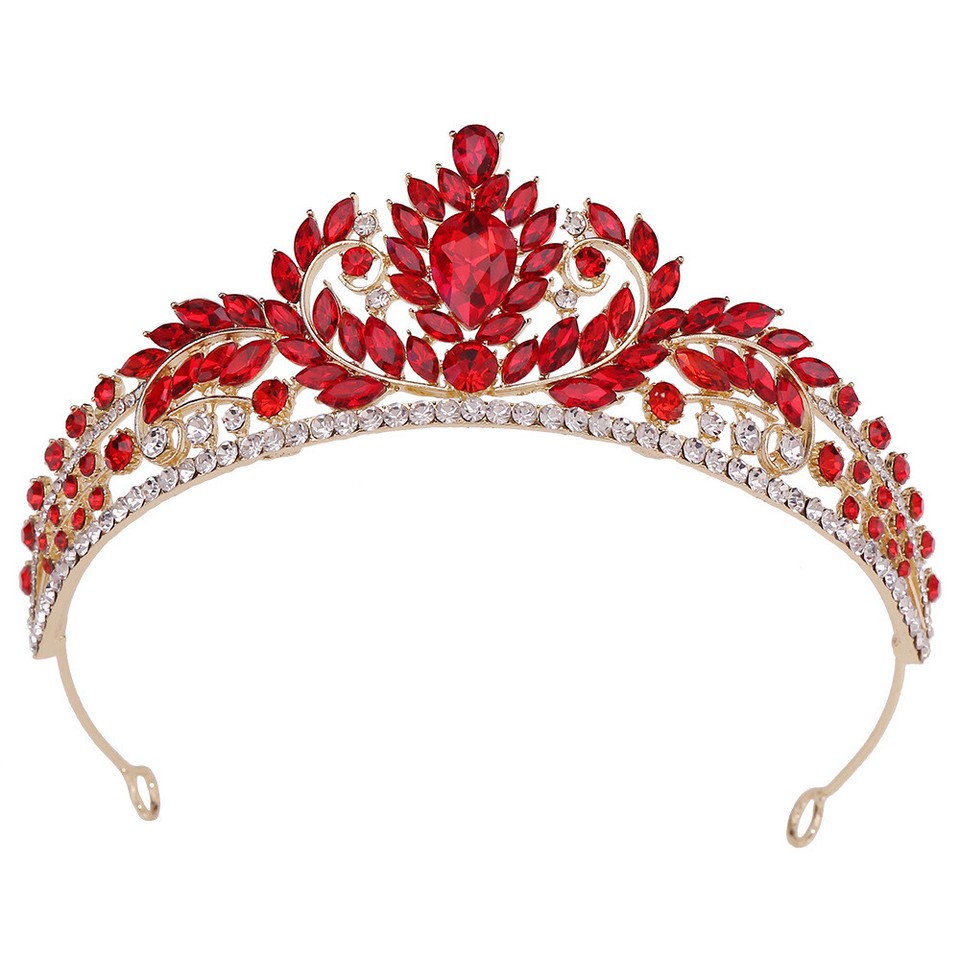 5cm Tall Crystal Large Wedding Queen Princess Prom Tiara Crown For ...