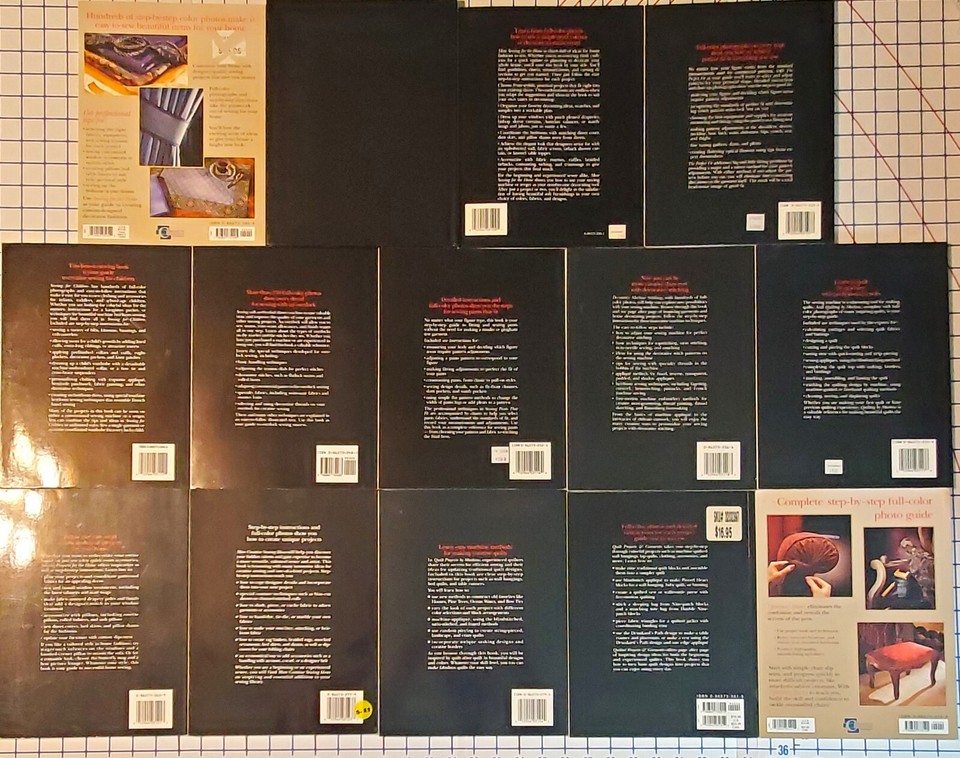 Lot of 14 SINGER Sewing Reference Library Books Softcover Quilting ...