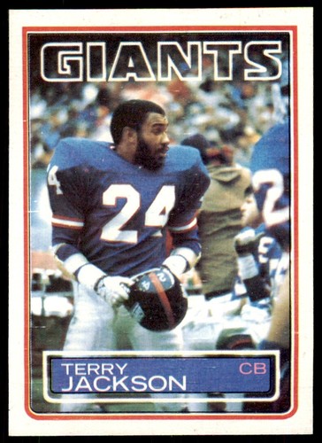 1983 TOPPS/ TERRY JACKSON NEW YORK GIANTS #127 | eBay