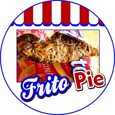Frito Pie DECAL (Choose Your Size) Concession Food Truck Circle Vinyl ...