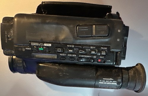 Vintage Sony CCD-TR7 Handycam Video 8 Camera Recorder + Flash unit ...