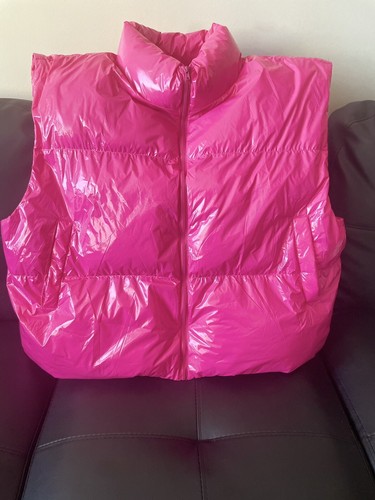 pink puffer vest | eBay