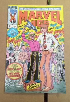 Marvel news Magazine Marvel Age Vol. 1 #8 featuring Stan Lee | eBay