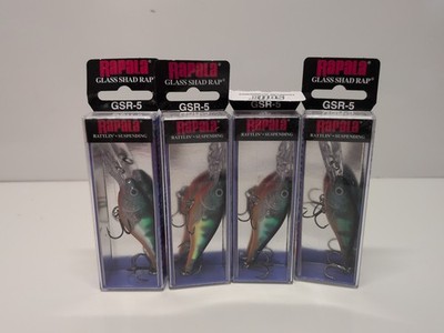 Lot Of 4 RAPALA GLASS SHAD RAP GSR-5 (4)Glass Perch (917) | eBay
