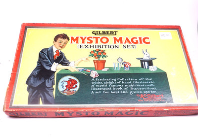 Mysto Magic Vintage A.C. Gilbery Company Magician Set Game No. 1 with ...