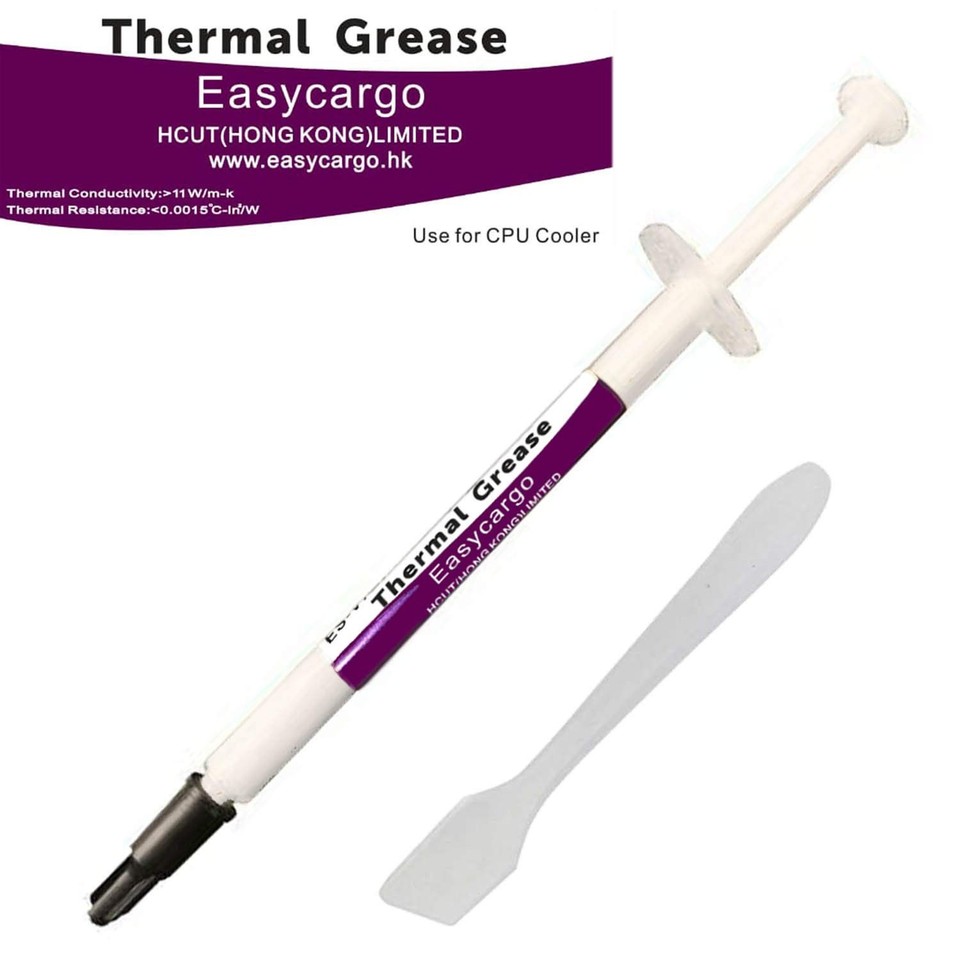 11W/mK Thermal Paste Kit High Performance Carbon Compound Heatsink CPU ...