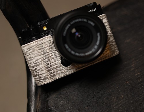 Genuine Leather Camera Case Bag Cover Snake Print For Fuji XM5 X-M5 | eBay