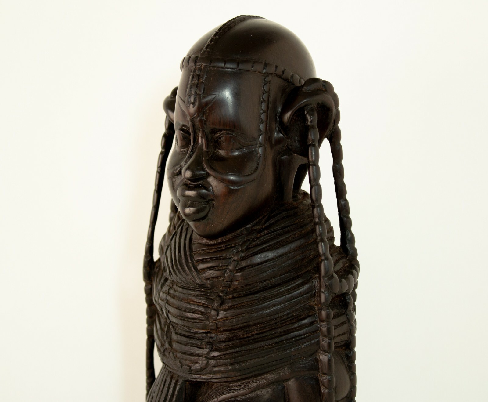 Ebony Bust Tribal Dinka Woman With Scarification And Beads | eBay