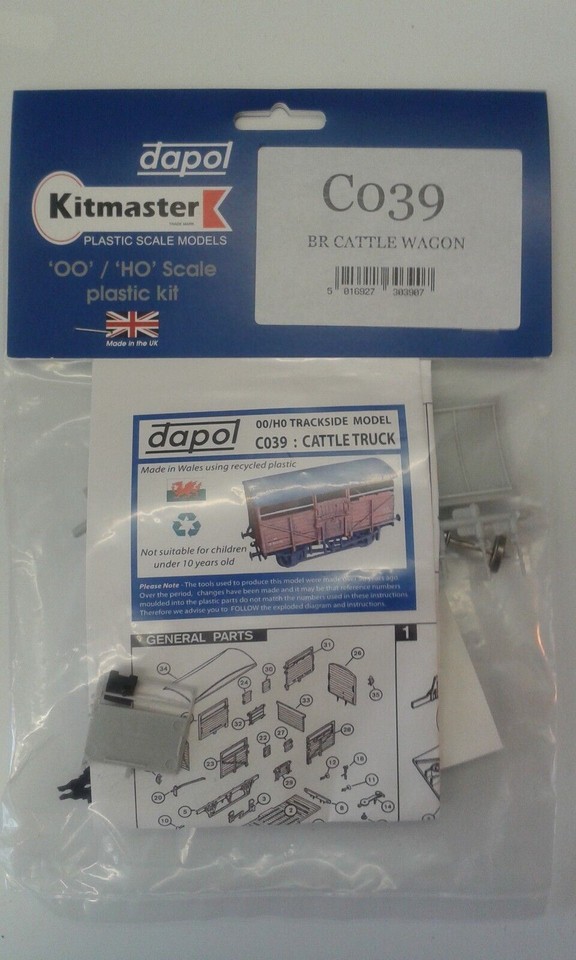 British Railways Cattle Wagon Dapol Kitmaster C039 OO model kit | eBay UK