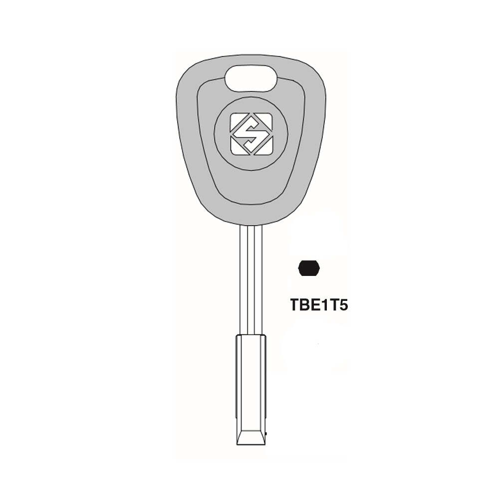 ILCO Cloneable Transponder Key Replacement for Jaguar T5 Chip TBE1T5 ...
