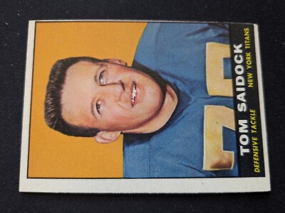 1961 Topps Football Card # 155 Tom Saidock - New York Titans (VG/EX) | eBay