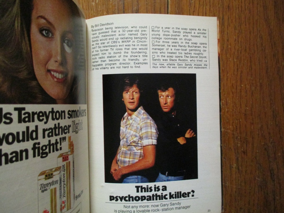 Gary Sandy Now 1978 TV Guide Magaz(LAURENCE OLIVIER/WIZ/ERIKA