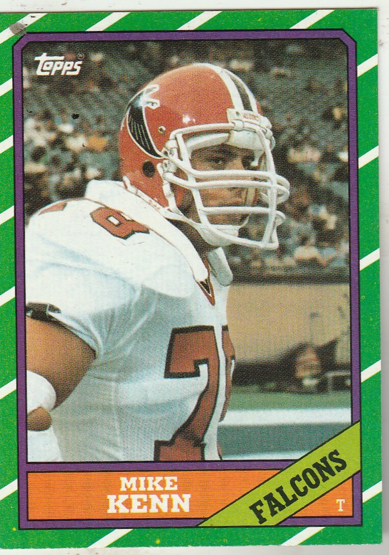FREE SHIPPING-MINT TO NRMINT-1986 Topps #366 Mike Kenn Falcons PLUS ...