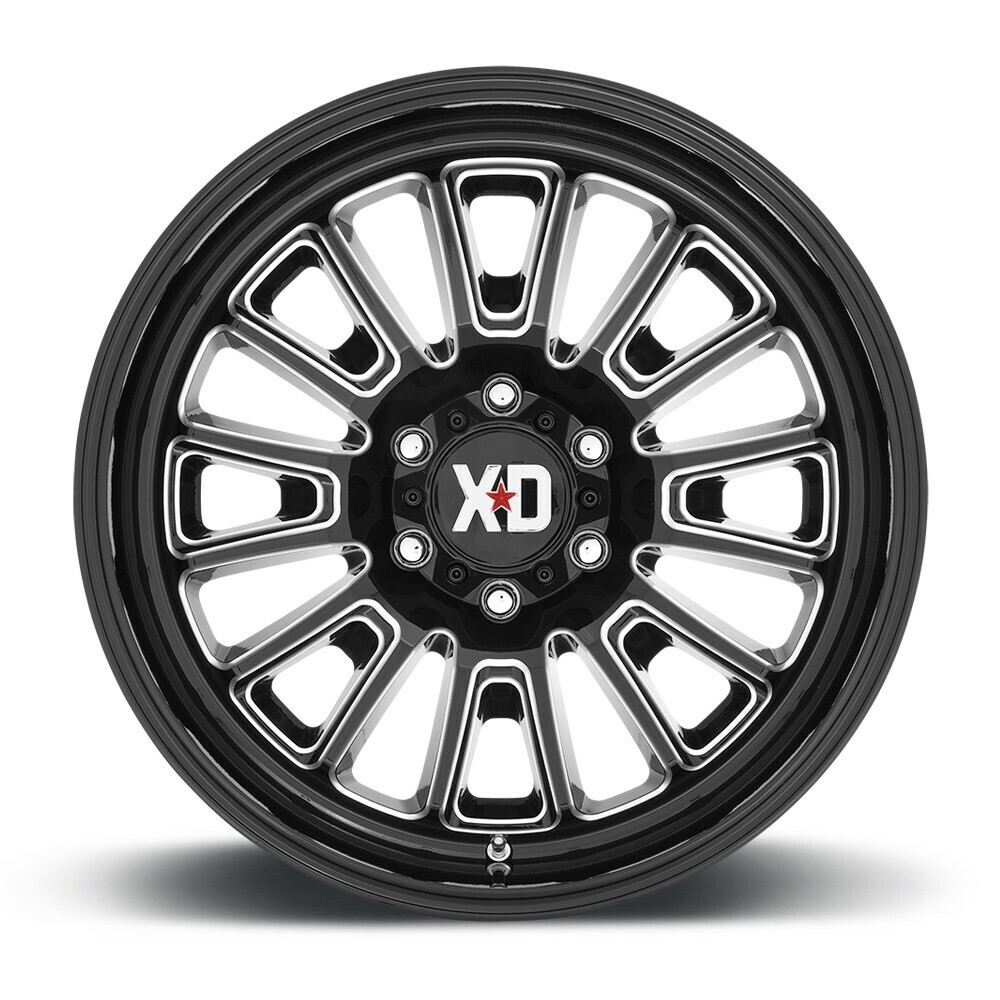 Set 4 XD XD864 Rover 20x10 8x6.5 Gloss Black Milled Wheels 20" -18mm ...