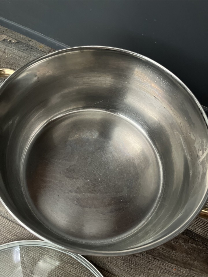 Cuisine-Cookware Command Performance Gold 6 Qt Stock Pot Pan & Lid ...