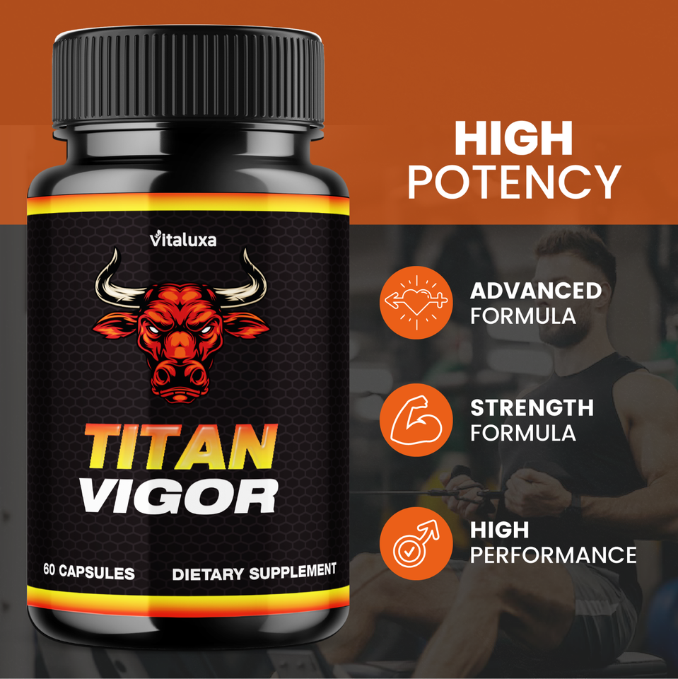 Titan Vigor for Men, Male Energy & Vitality Advanced Formula (60 ...