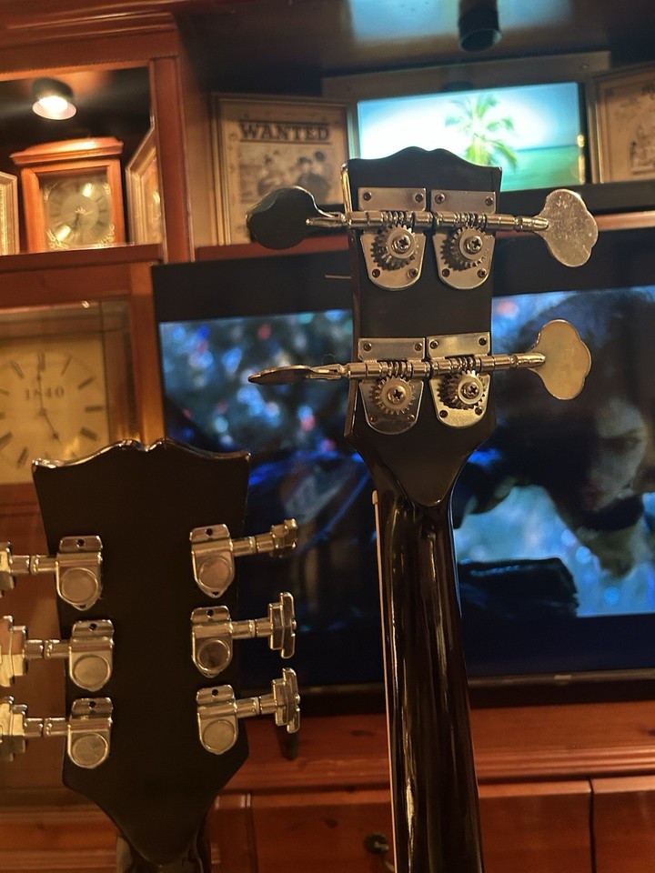 Vintage Cort Double Neck Carcass Project No Cracks On Necks | eBay