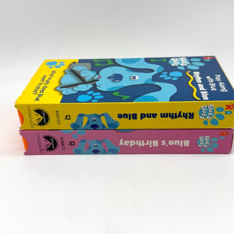 Blues Clues VHS Cassette Lot (2) Tested Working Rhythm and Blue Blue's ...