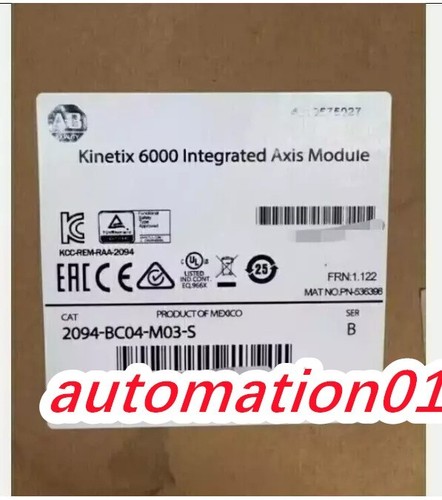 New Sealed Allen Bradley 2094-BC04-M03-S / B Kinetix 6000 Integrated ...