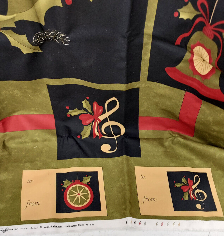 Quilt Panel, "Delightful December" by Sandy Gervais for Moda Fabrics ...