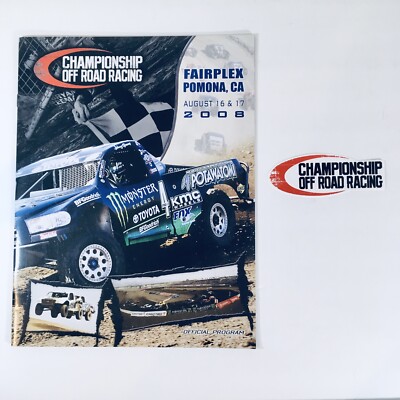 CORR Championship Off Road Racing Program 2008 Johnny Greaves Toyota ...