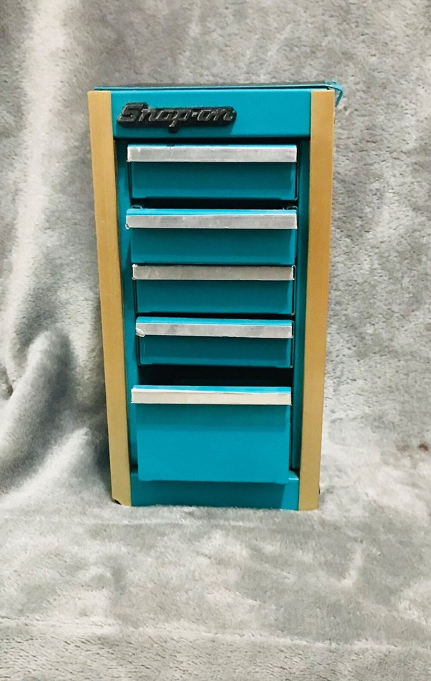 RARE SNAP ON MINI MICRO TOOL BOX / LOCKER IN RARE TEAL COLOR | eBay