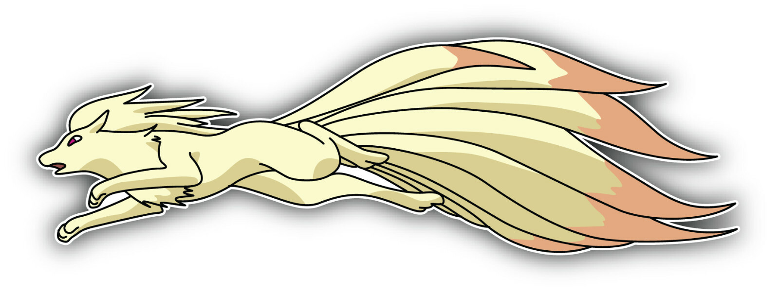 Pokemon Cartoon Ninetales Sticker Bumper Decal - ''SIZES'' | eBay