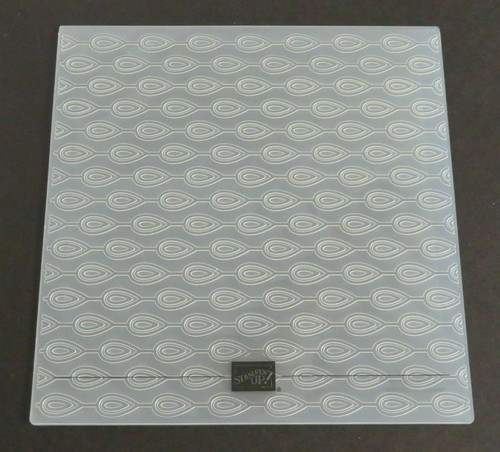 Stampin' Up BEADS & BAUBLES Embossing Folder Rain Drops Background ...