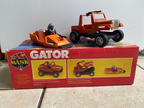 Vintage 1985 Mask Kenner Gator M.A.S.K. w/Dusty Hayes & Backlash Mask ...