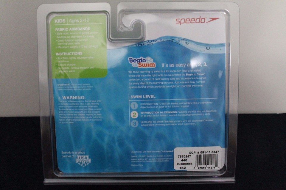 NEW Speedo Blue Fabric Arm Bands--ages 2-12 (swim level 2) | eBay