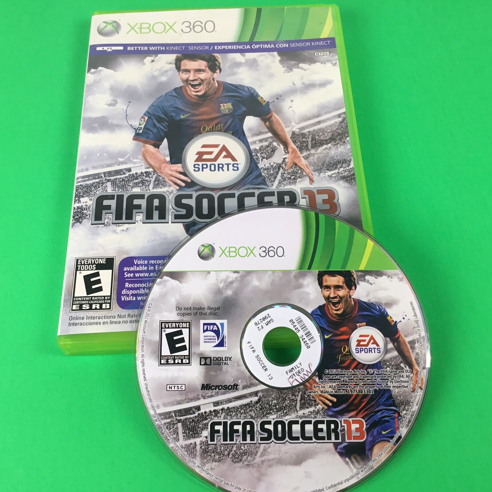 Xbox 360 FIFA Soccer 13 Xbox 360 2012 Game Tested Jewel Case And Disc ...
