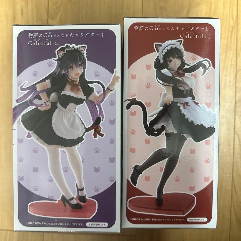 Date A Live Toka Yatogami Kurumi Tokisaki Figure Cat Ear Maid coreful ...