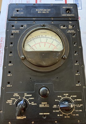Vintage 1950s Multiplier Kit MX-815 B/U Military Multimeter *untested ...